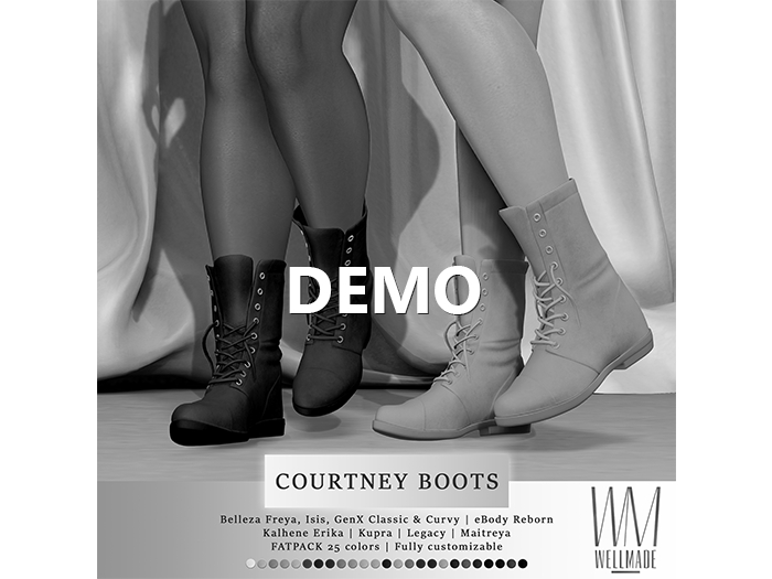 Second Life Marketplace - [WellMade] Courtney Boots DEMO